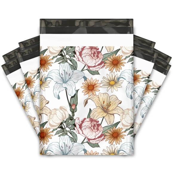 Office | 5 Vintage Floral Poly Mailers 10x13 | Poshmark